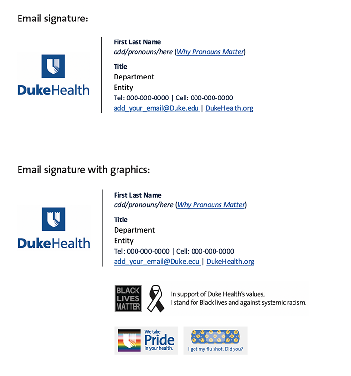 Outlook Email Signature Duke Health